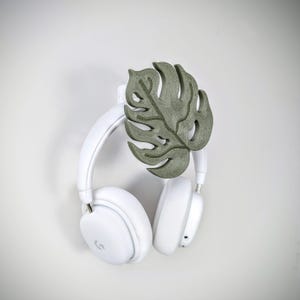 Cozy Headphone Stand, Monstera Wall Mountable Headset Holder, Flower ...