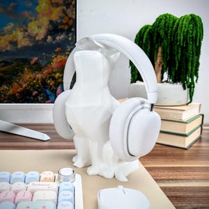 Cute Cat Headphone Stand - Cat Headset Holder - Kawaii Desk Decor - Cat ...