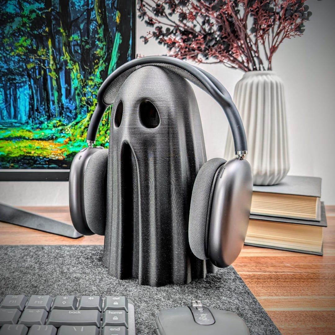 Ghost Headphone Stand - Cute Kawaii Ghost Headset Holder - Gaming Setup ...