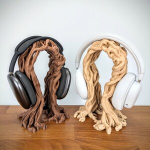 Wood Root Headphone Stand Plastic Tree Roots Headset Holder Natural ...