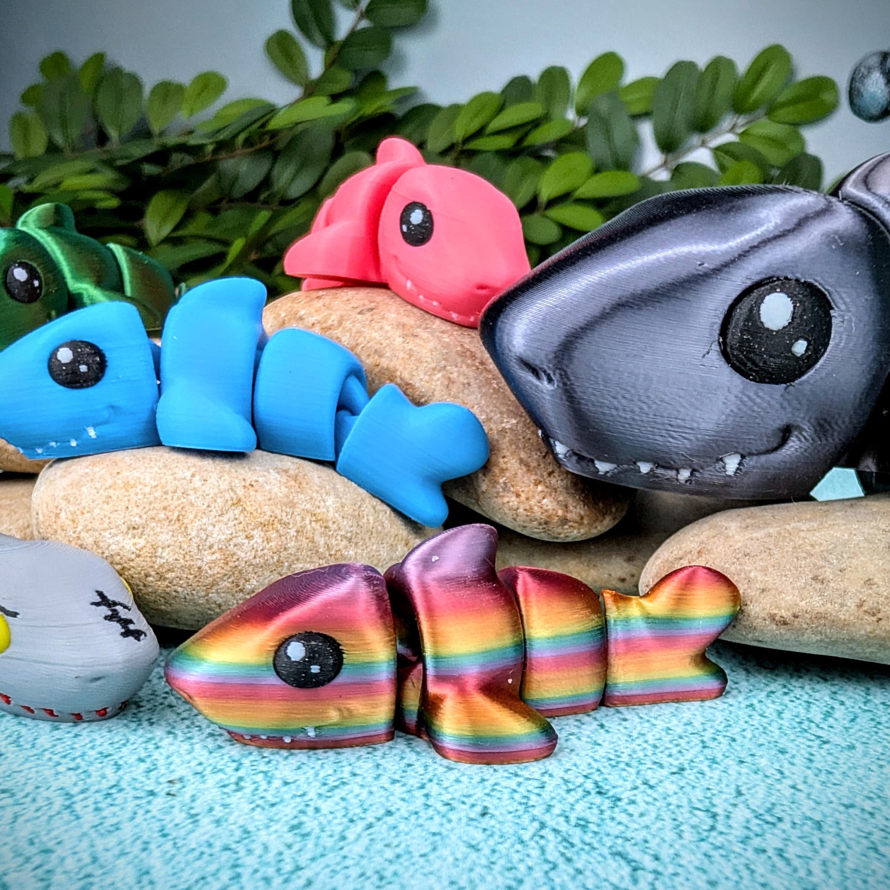 Shark, Articulated Animal, Fidget Toy, Baby Shark, Marine Biology Gift ...