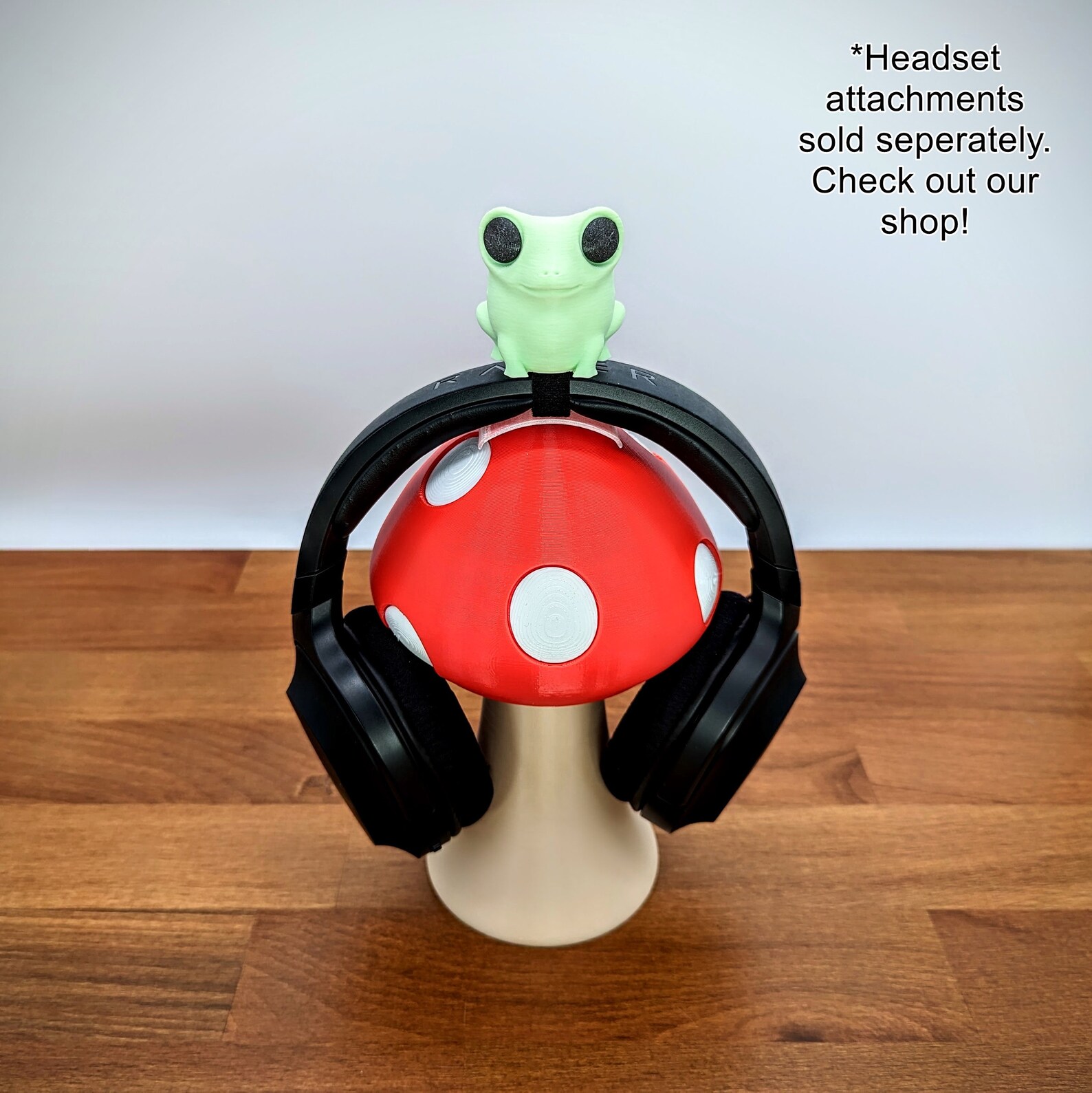 Mushroom Headphone Stand Kawaii Gamer Girl Headset Holder - Etsy