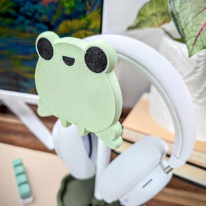 Frog Headphone Stand, Cute Headset Holder, Wall Mountable Headset ...