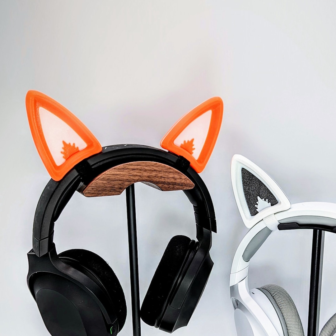 Fox Ears for Headphones - Deer Ears Headset Attachment - Horns for ...