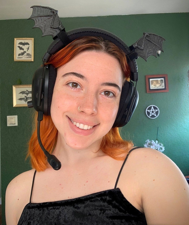 Bat Wings Ears Headphone Attachment Gaming and Live Streaming - Etsy