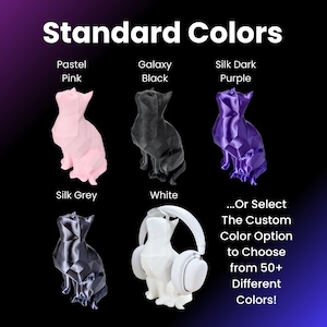 Cute Cat Headphone Stand - Cat Headset Holder - Kawaii Desk Decor - Cat ...