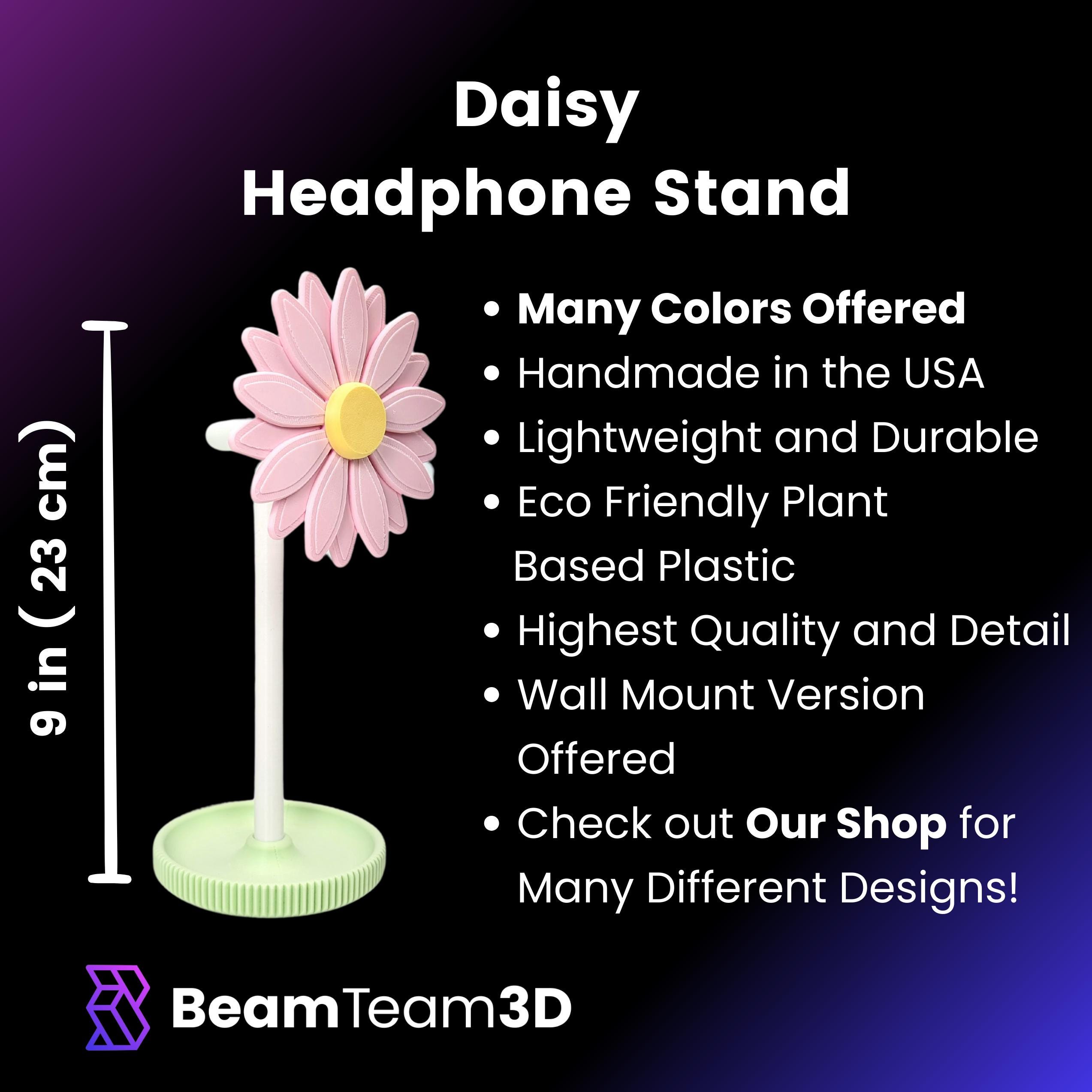 Daisy Headphone Stand, Cozy Gaming Desk Setup, Kawaii Gamer, Flower ...