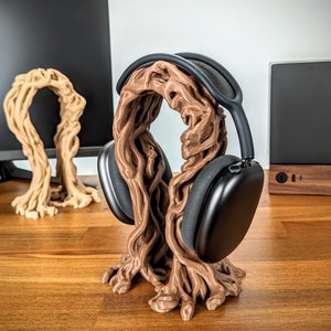Wood Root Headphone Stand Plastic Tree Roots Headset Holder Natural ...