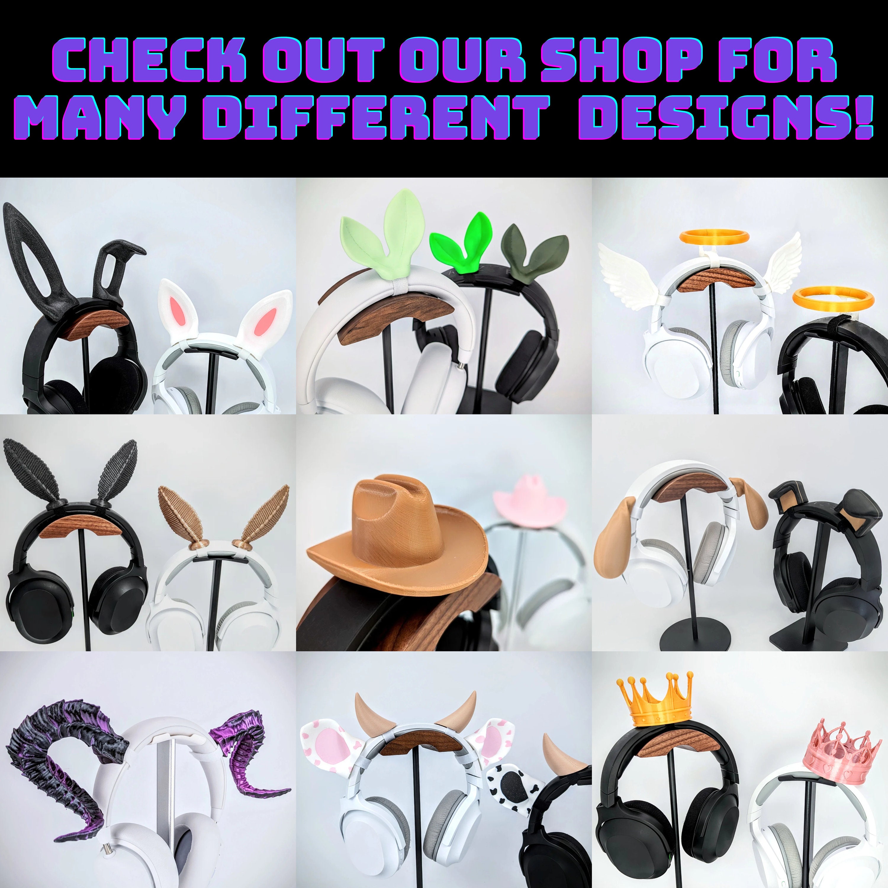 Sprout Leaf Headphone Attachment - Plant Seedling Gaming Accessory ...