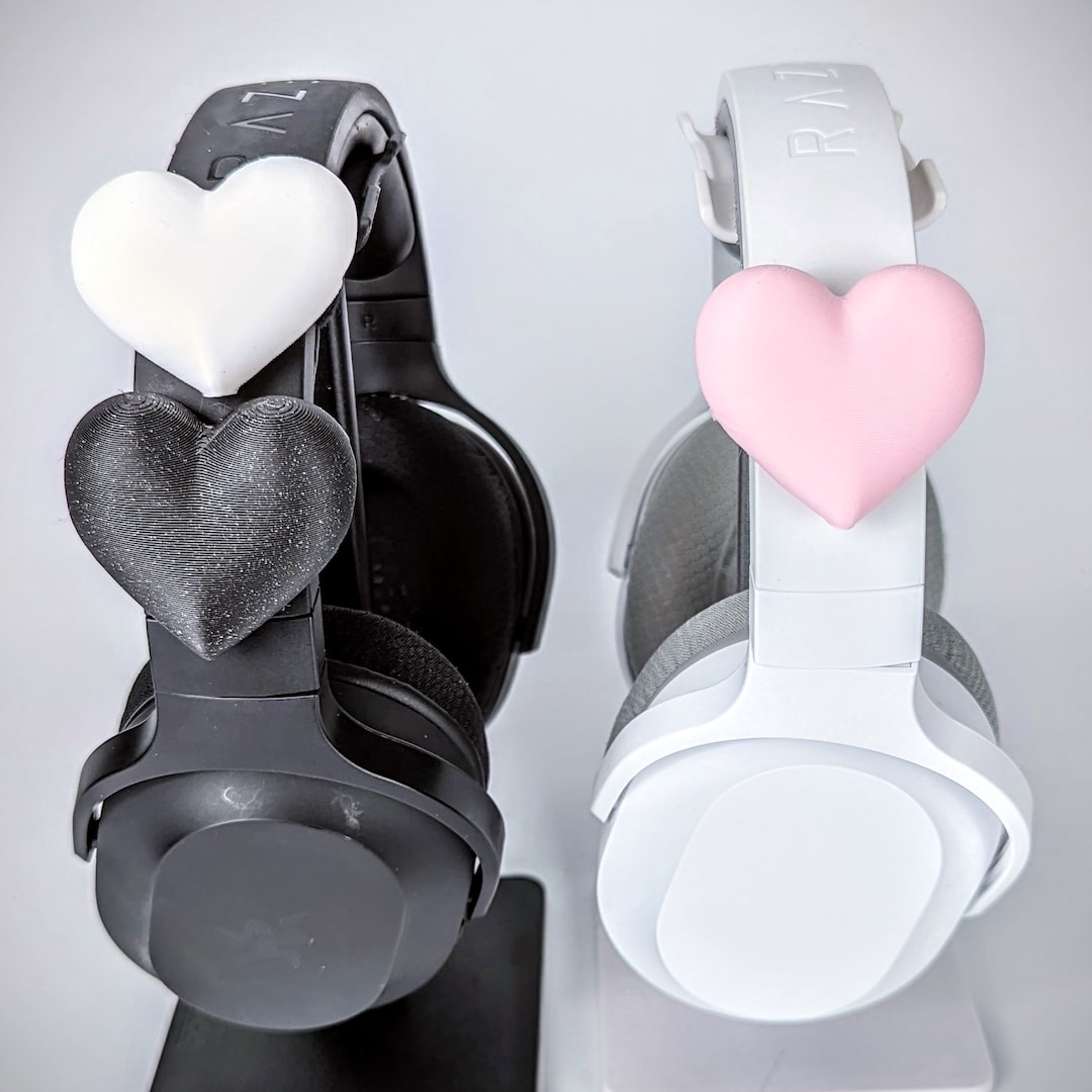 Heart Charm for Headphones Cute Heart for Headsets Headphone Attachment ...