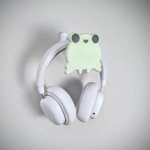 Frog Headphone Stand, Cute Headset Holder, Wall Mountable Headset ...