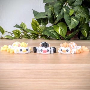 Kawaii Cow Fidget Toy, Highland Cow Articulating Sensory Toys, Desk Toy ...