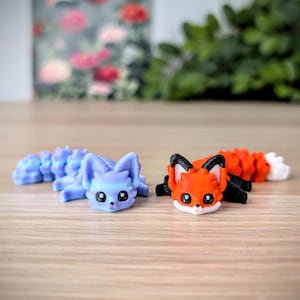 Fox Fidget Toys, Articulated Arctic Fox, Fidget Toy, Sensory Flexis ...