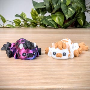 Kawaii Cow Fidget Toy, Highland Cow Articulating Sensory Toys, Desk Toy ...
