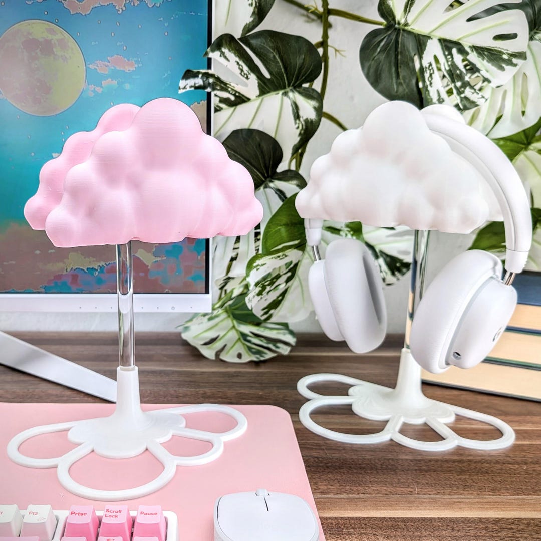 Cloud Headphone Stand Cute Kawaii Room Decor Gamer Girl PC Gaming ...