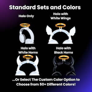 Halo Crown for Headphones - Angel Wings Headset Attachment - Headphone ...