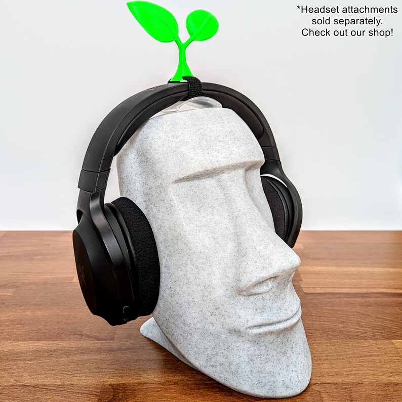 Moai Headphone Stand Headset Holder Sculpture Easter Island - Etsy