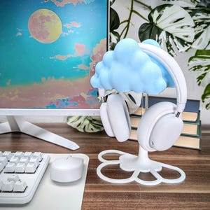 Cloud Headphone Stand - Cute Kawaii Room Decor - Gamer Girl - PC Gaming ...