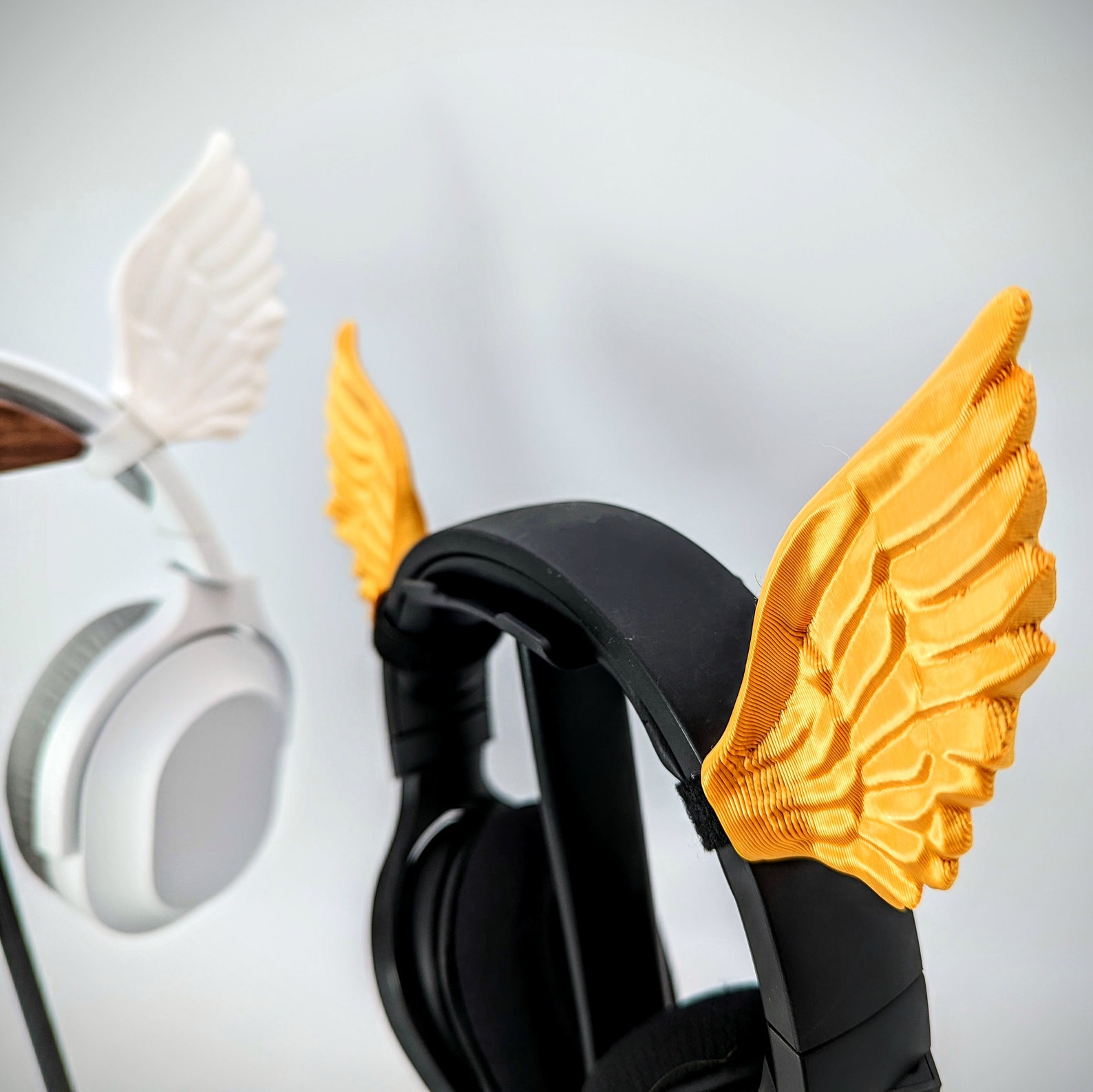 Angel Wings Headphone Attachment Headset Ears and Horns - Etsy