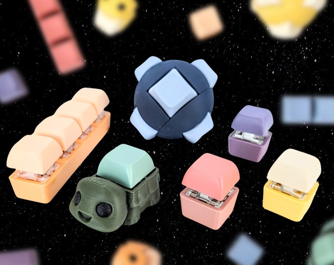 Keyboard Fidget Toy Keychain for Adults Cupcake Lover Gift Idea ...