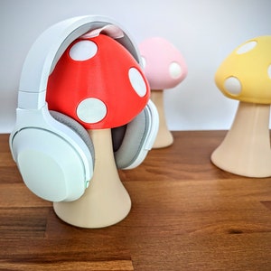Mushroom Headphone Stand Kawaii Gamer Girl Headset Holder - Etsy