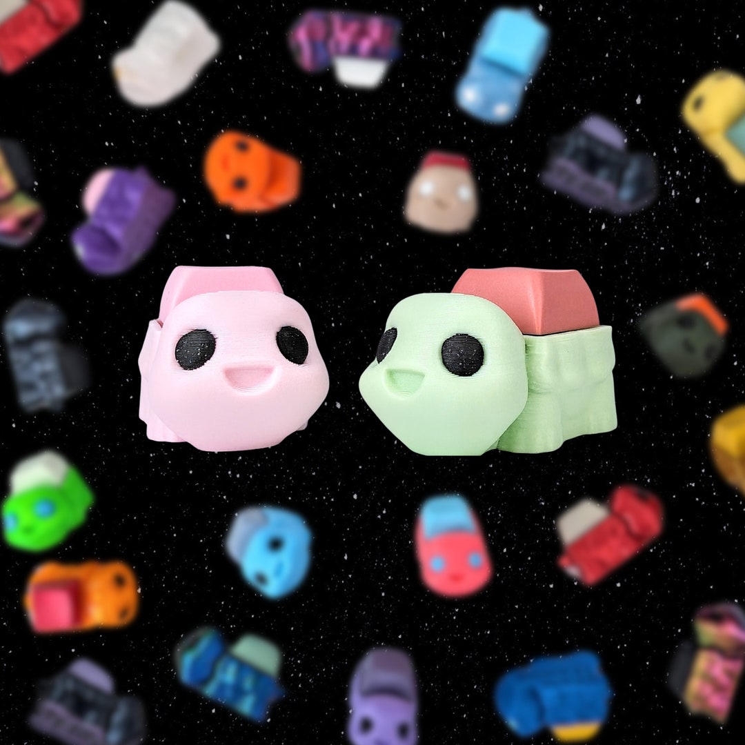 Cute Fidget Toy Keycap Keychain Keyboard Stress Relief Turtle Key Chain ...