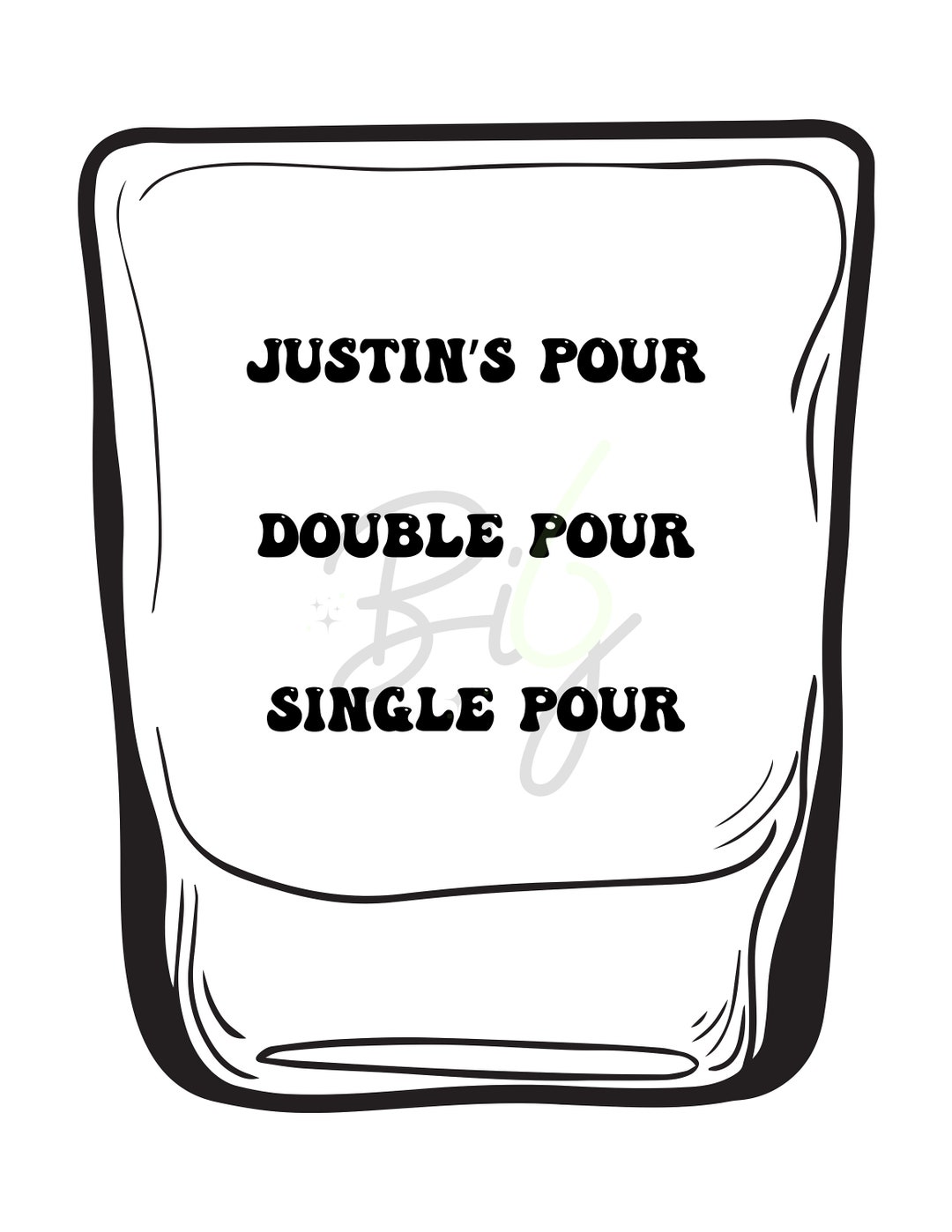 Single Pour, Double Pour PNG ONLY - Etsy