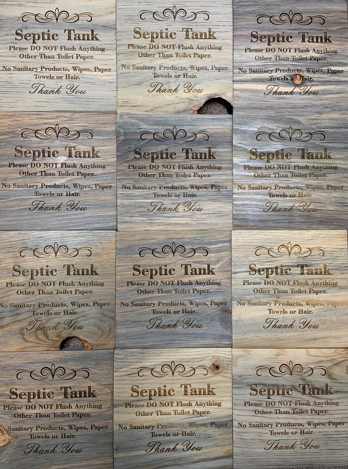 Rustic Septic Tank Bathroom Sign - Etsy
