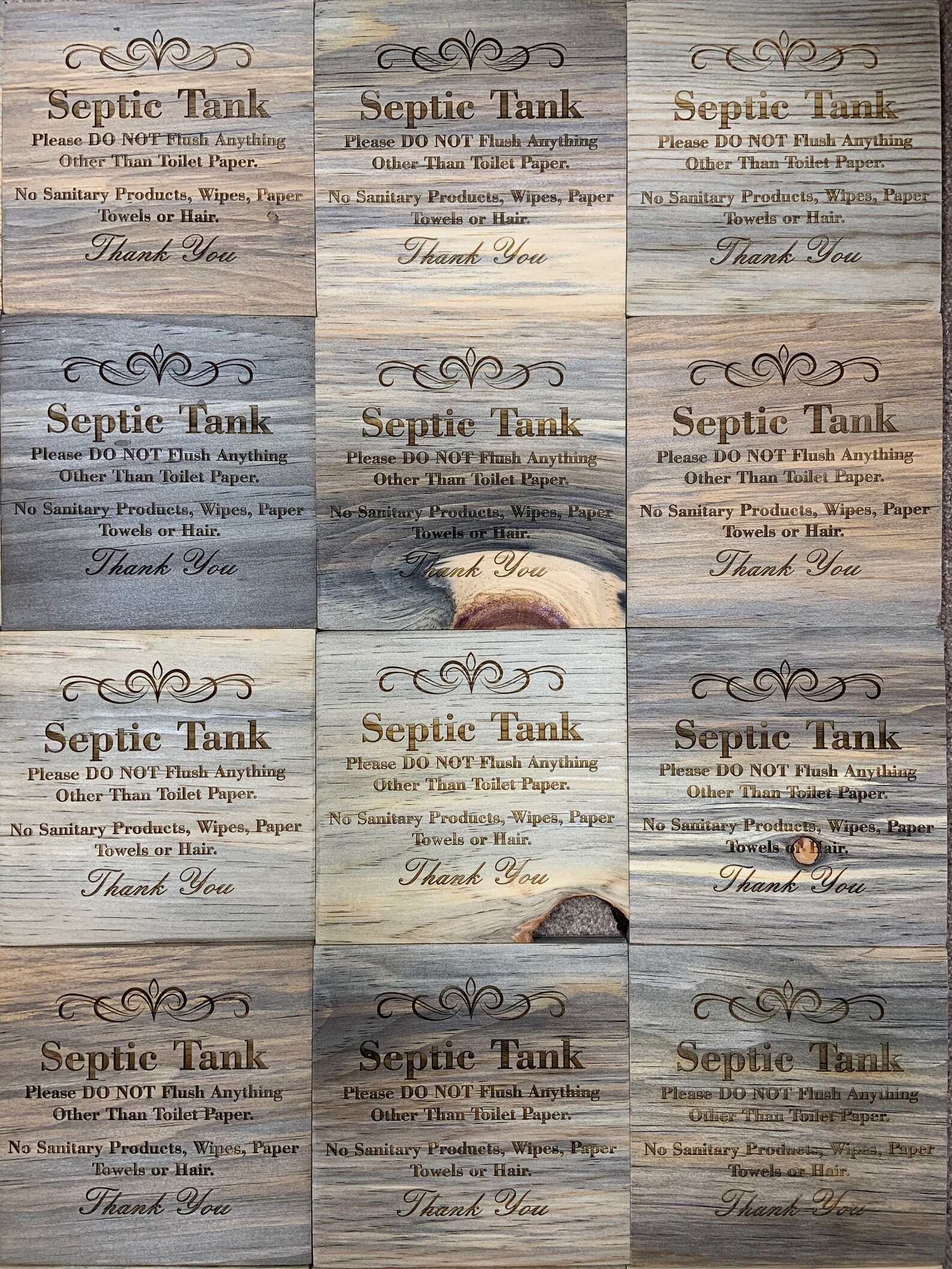 Rustic Septic Tank Bathroom Sign - Etsy