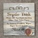 Rustic Septic Tank Bathroom Sign - Etsy