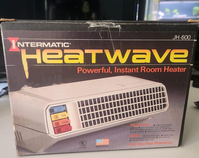 Vintage 1970’s Intermatic Heatwave Powerful Instant Portable Heater - Etsy