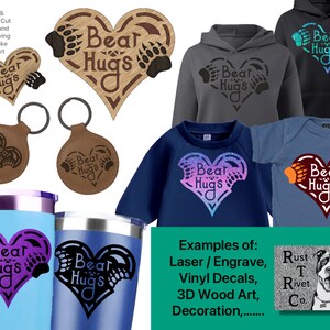 Bear Hugs Design Set - SVG DXF PNG (digital Files) - Etsy