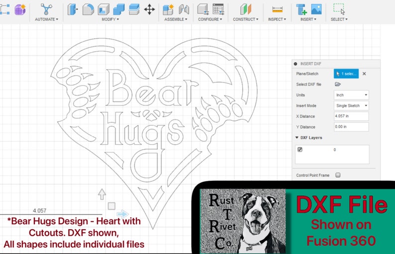 Bear Hugs Design Set - SVG DXF PNG (digital Files) - Etsy