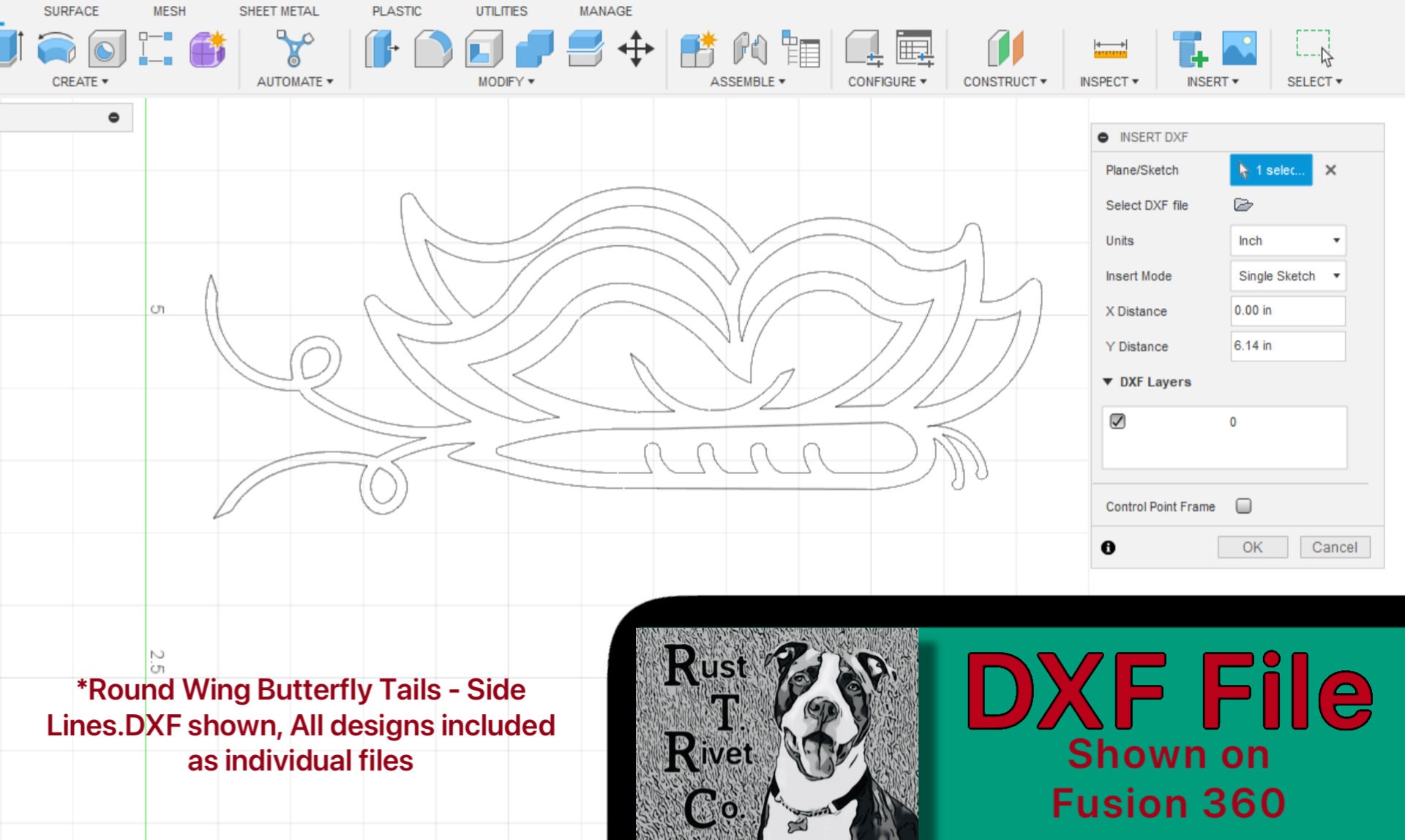 Round Wing Butterfly Design Set - SVG DXF PNG (digital Files) - Etsy