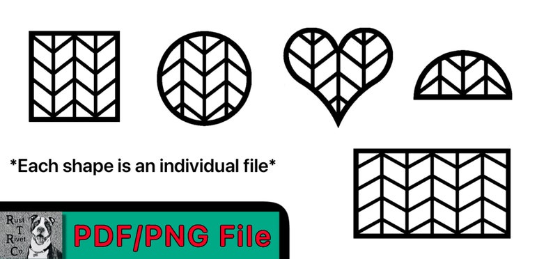 Chevron Shape Design Set - SVG STL DXF (2D/3D) (digital Files) - Etsy