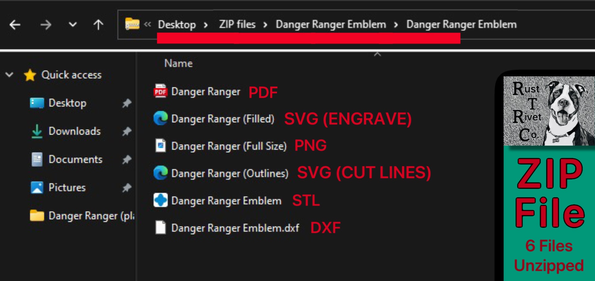 Danger Ranger (2D/3D) (digital Files) - Etsy