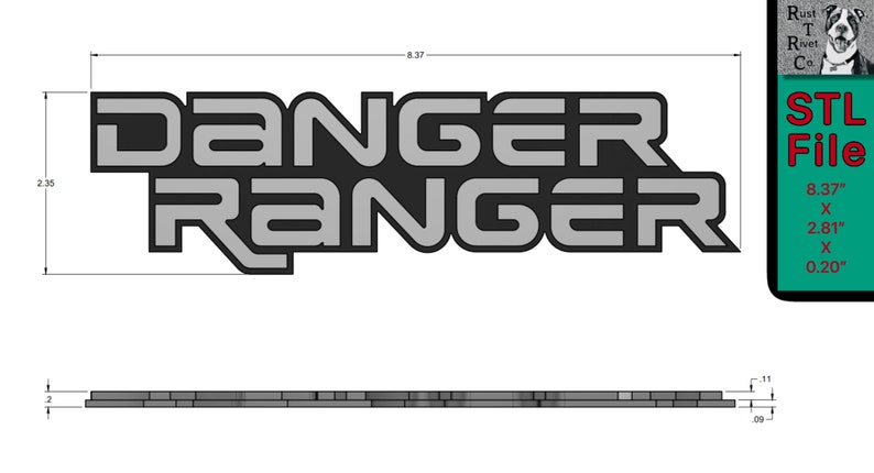 Danger Ranger (2D/3D) (digital Files) - Etsy