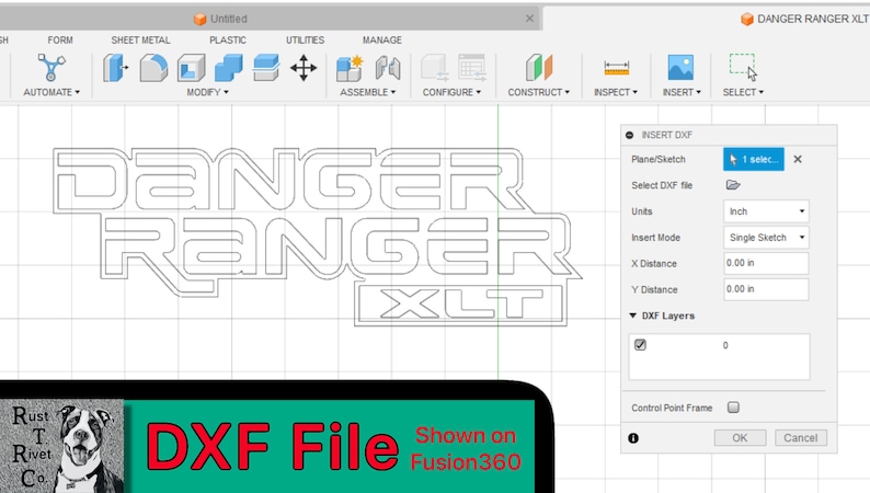 Danger Ranger XLT (2D/3D) (digital Files) - Etsy
