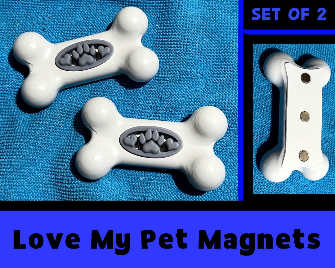 Dog Bone Magnets (set of 2) 3D Printed - Etsy