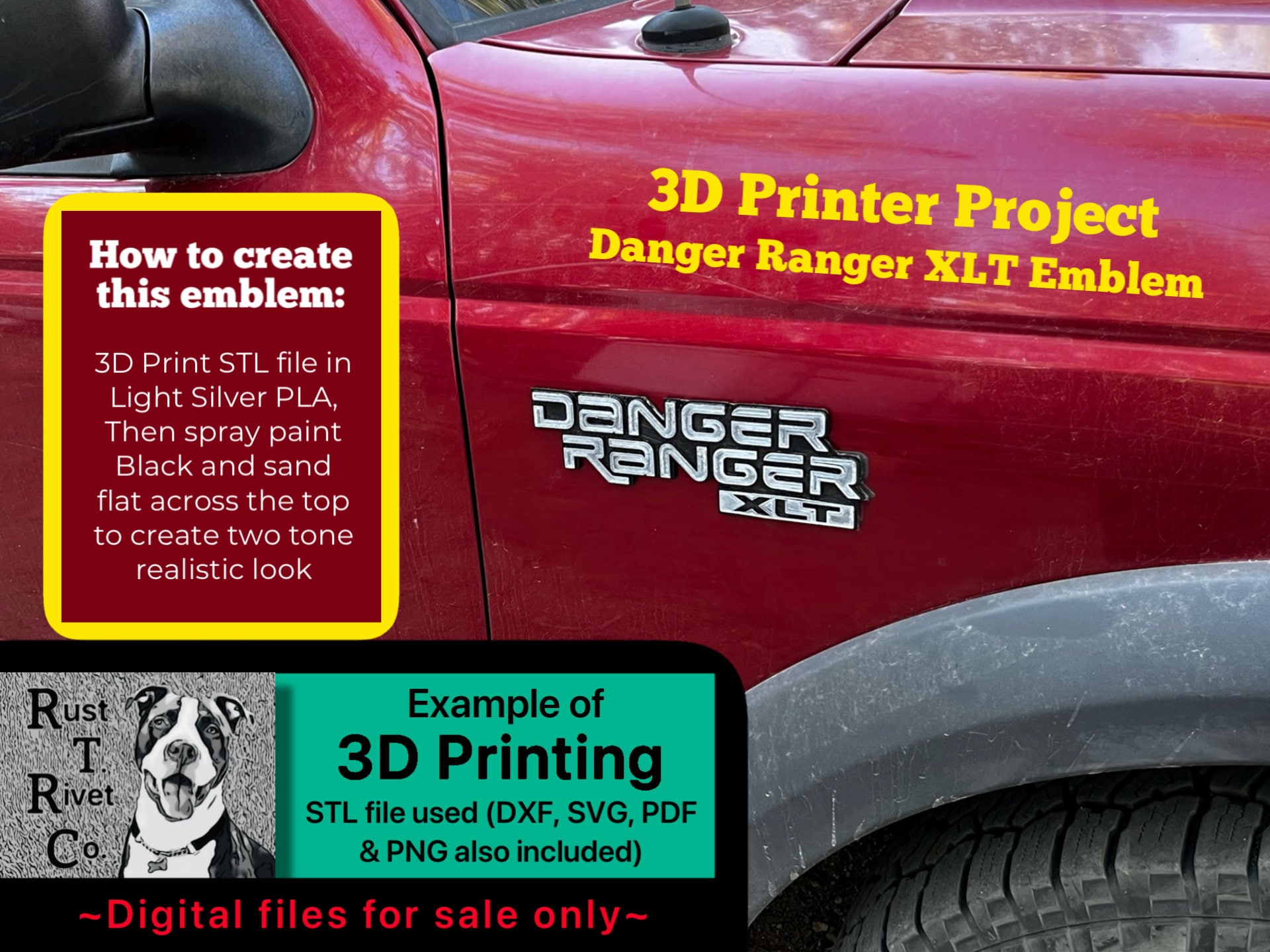 Danger Ranger XLT (2D/3D) (digital Files) - Etsy