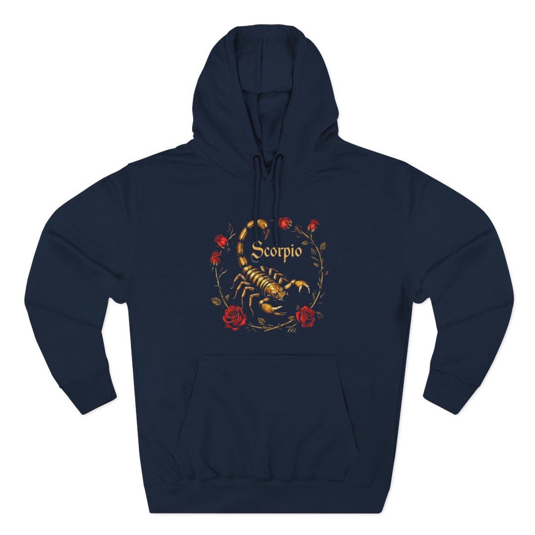 Scorpio Zodiac Fleece Hoodie, Astrological Gifts, Horoscope Sweatshirt ...