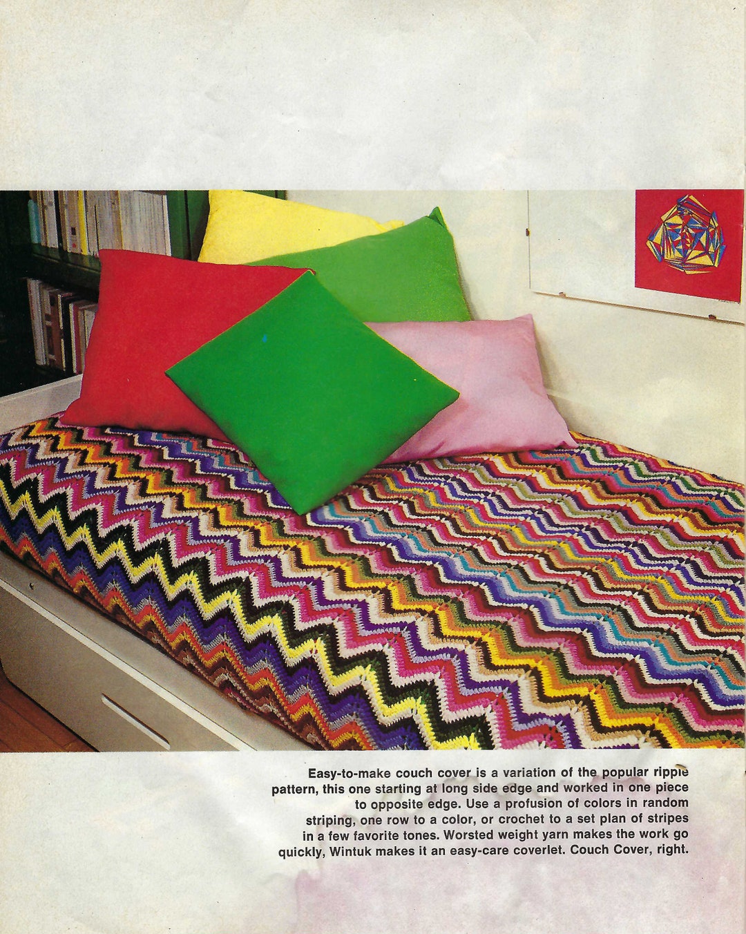 Couch Cover Vintage Crochet Pattern PDF - Etsy
