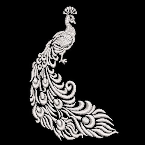 Peacock Embroidery - Etsy