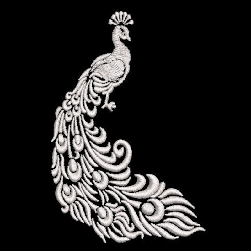 Peacock Embroidery - Etsy