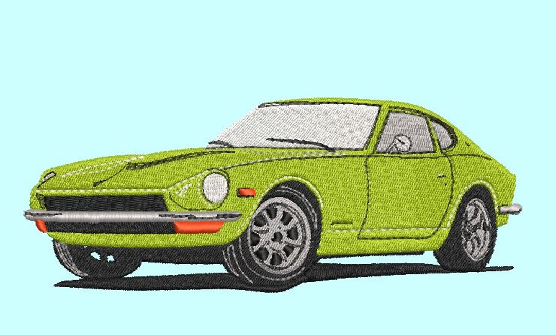 Retro 280 Car Embroidery File, Realistic Embroidery Design - Etsy