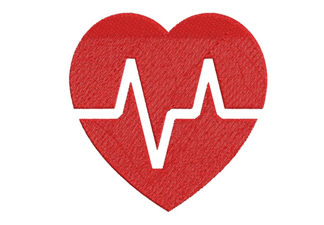 Embroidery Designs Love Heart Beat Minimal Embroidery Machine Files 4 ...