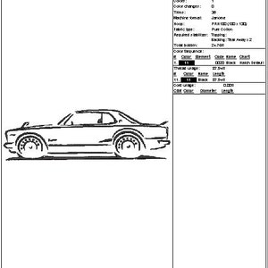 Embroidery Designs Nissan Skyline GTR KPGC10 Car Embroidery Machine ...