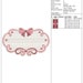 Embroidery Design Bow Monogram Frame With or Without Knockdown Stitch 4 ...