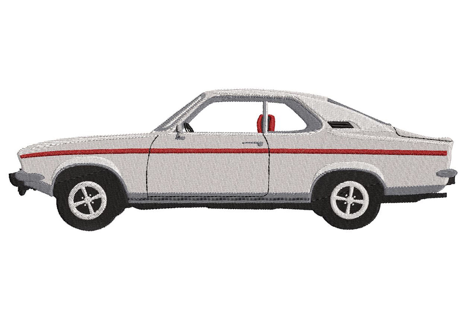 Embroidery Designs Car Opel Manta, Embroidery Design 2 Sizes Stickdatei ...