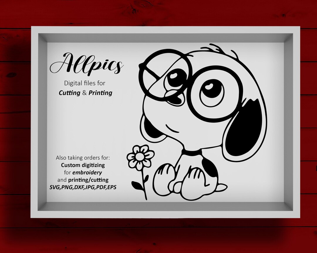 Snoopy Cutting SVG Files, Clipart Instant Download, PNG Sublimation ...